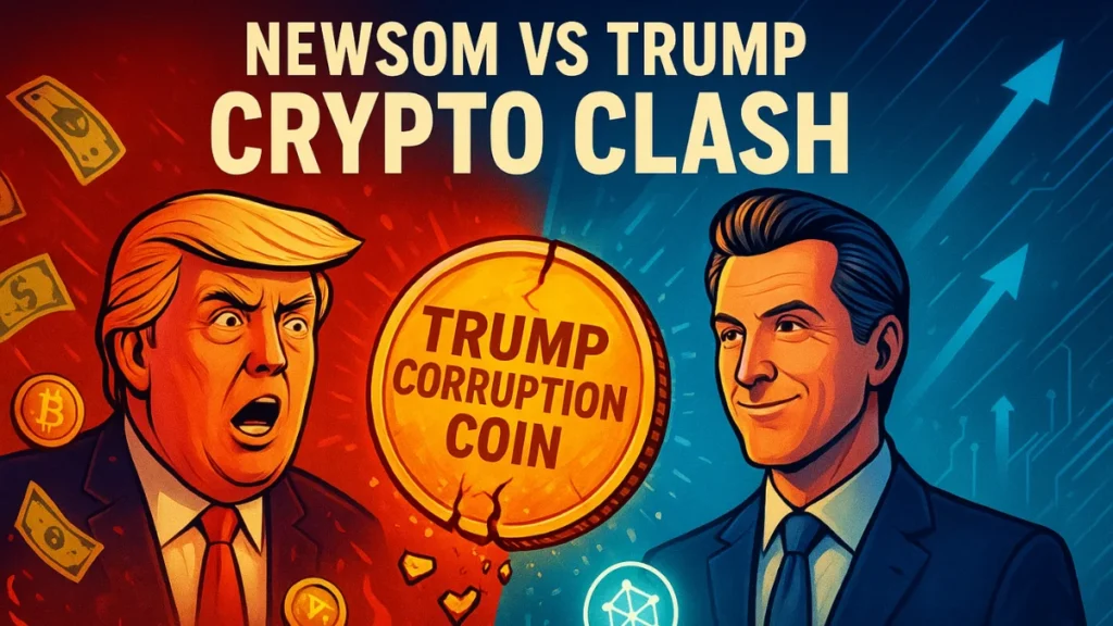 Gavin Newsom Launches Trump ‘Corruption Coin’ To Mock Crypto Empire
