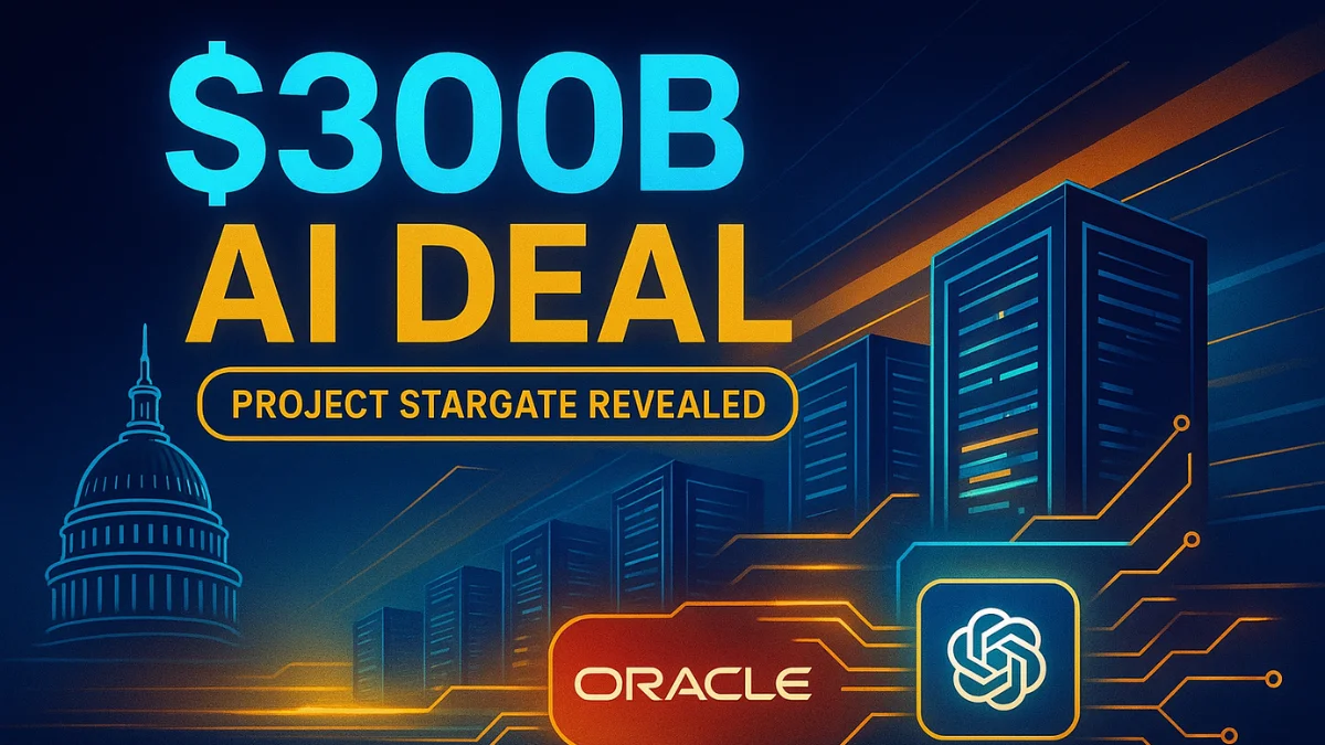 OpenAI, Oracle Sign $300B Data Center Deal With US Government, Revealed Now